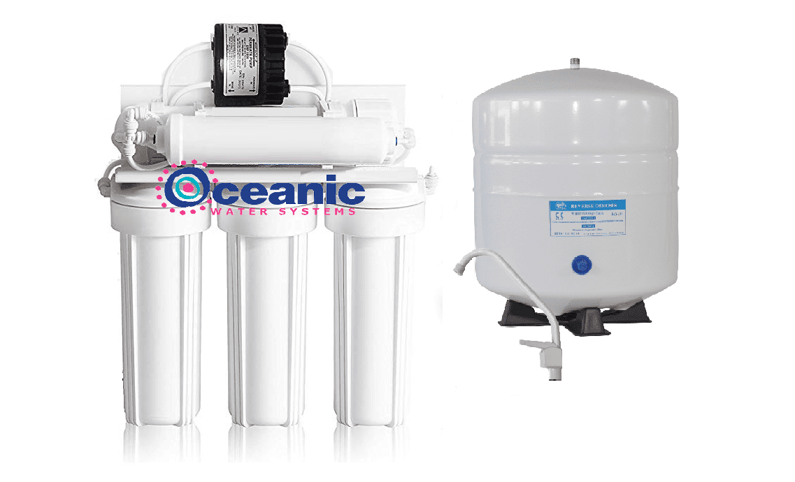 5 Stage | 100 GPD | Reverse Osmosis Water Filter System + Permeate Pump ...