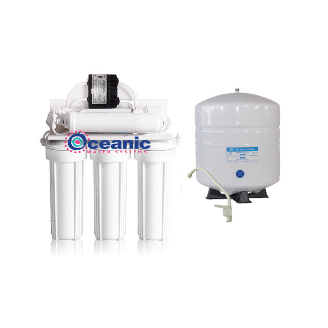 5 Stage | 100 GPD | Reverse Osmosis Water Filter System + Permeate Pump ...