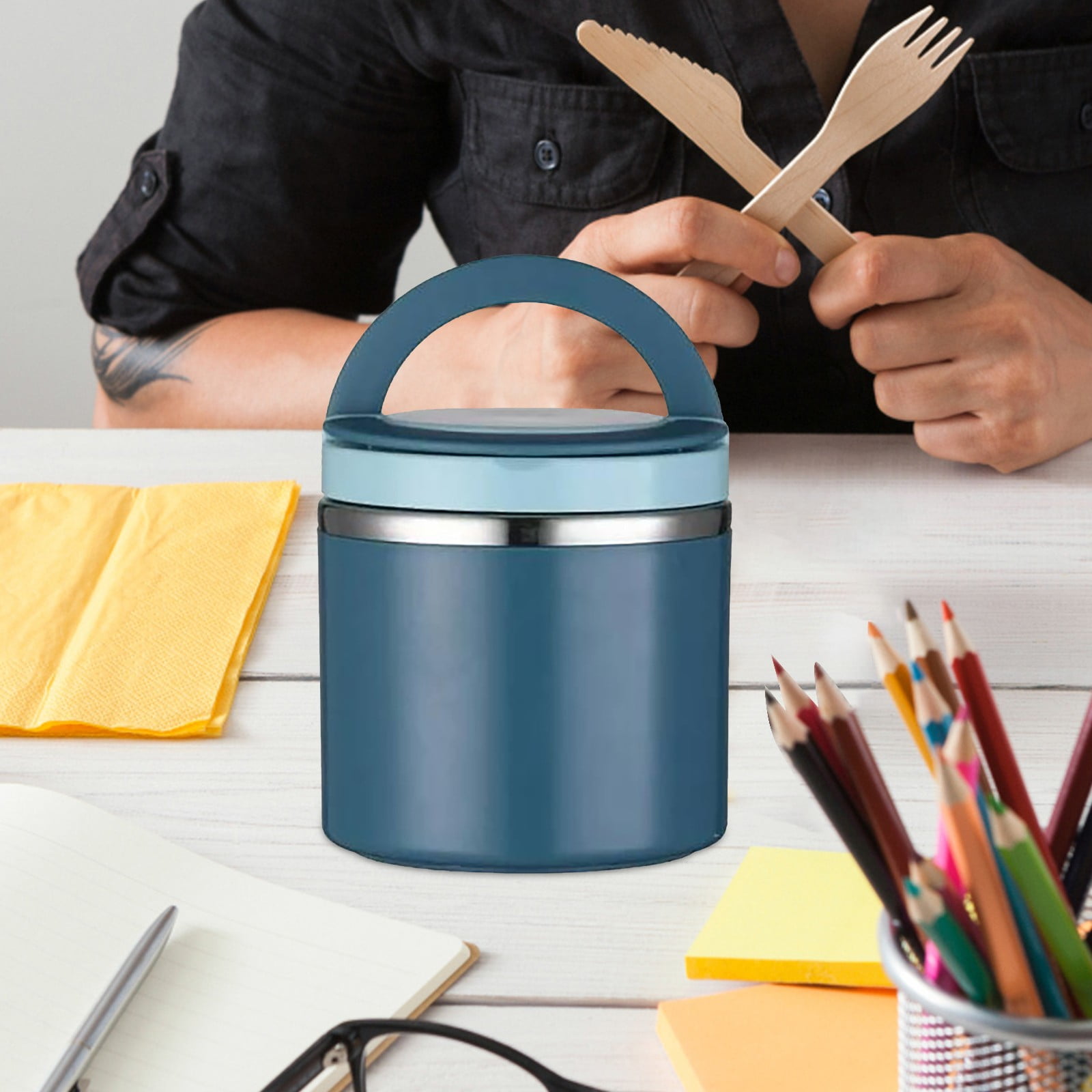 Under $5 Stainless Steel Lunch Box, Insulated Lunch Box Food Container ...