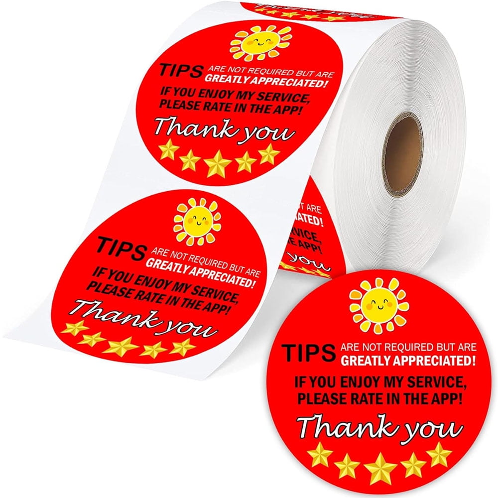5 Star Review Delivery Labels Freshness Label 3inch Thank You for Your ...