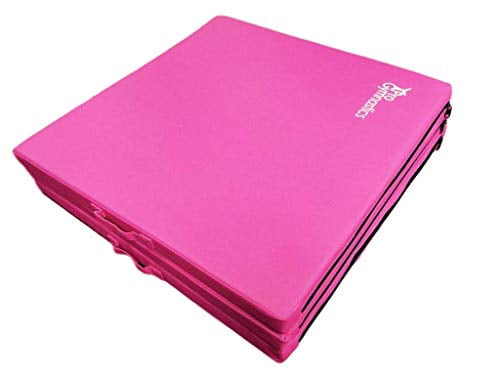 5 Star TD Gymnastics Mat 2x6 Tri-Fold 2" Thick Folding Exercise Tumble ...