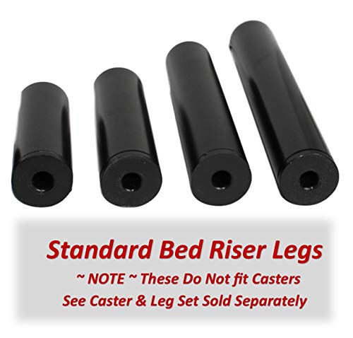 5" Steel Adjustable Bed Riser Legs, Set of 4 - Walmart.com