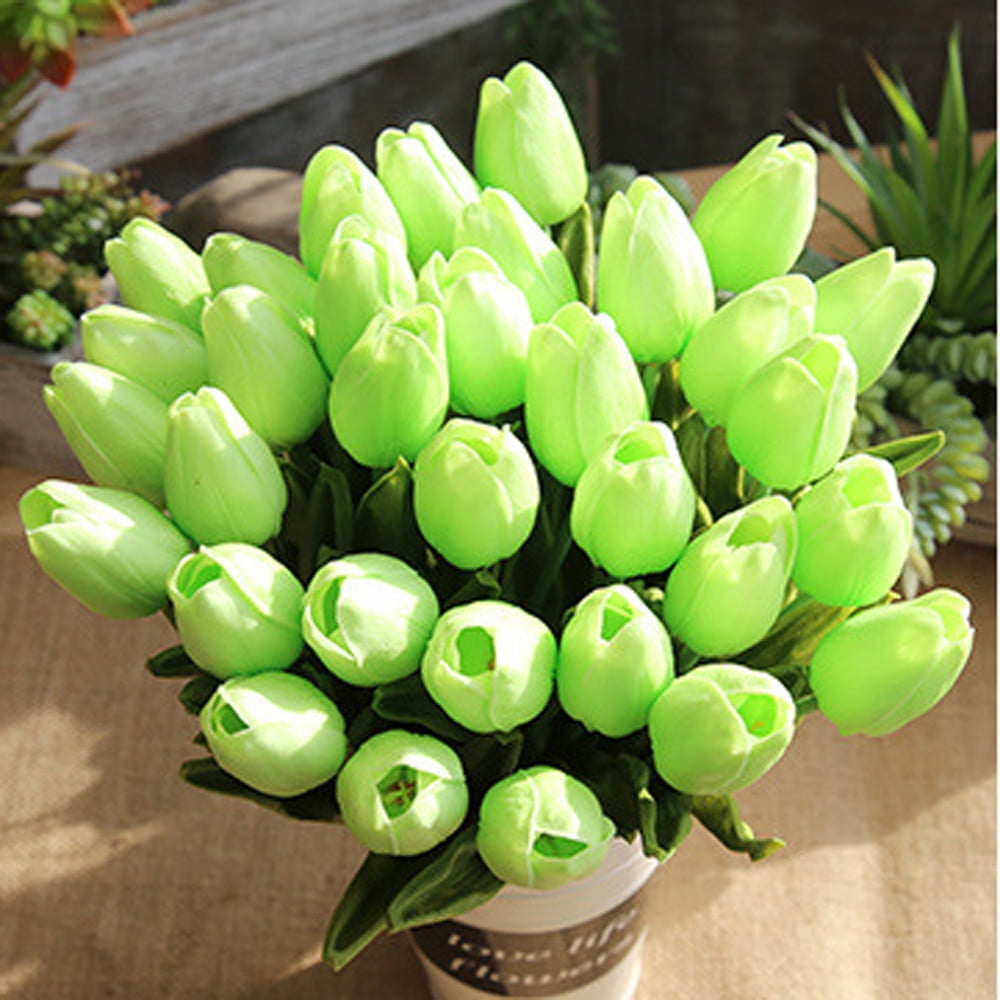 5 Stems of Mini Tulips Mw08081 - Artificial Flowers Bouquet Floral ...
