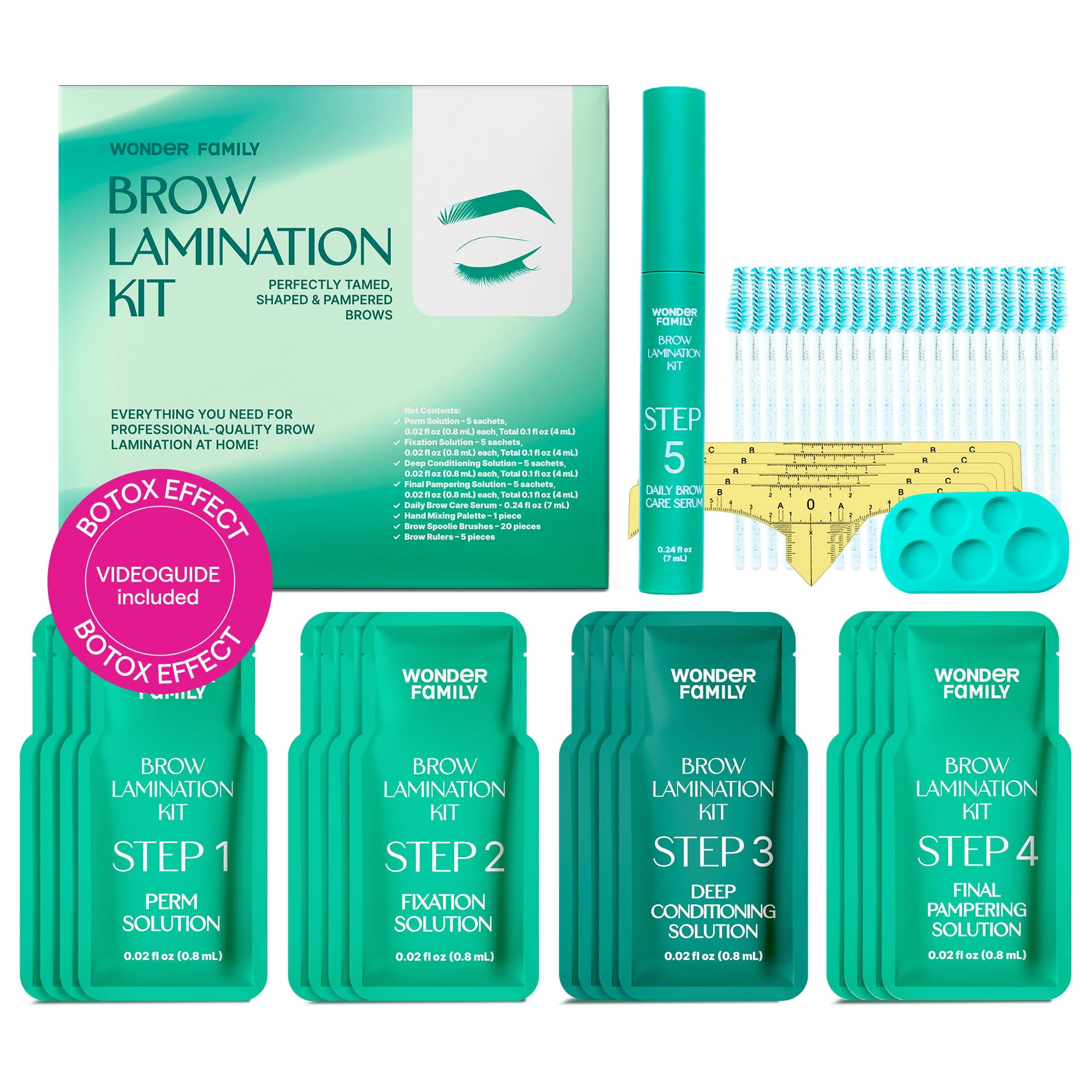 5 Step Eye Brow Lamination Kit - Eyebrow Kit for Women with Brow ...