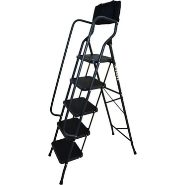 2 in 1 Step Ladder & Hand Truck,Aluminum 3 Step Stool,Folding Ladder ...
