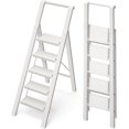 5 Step Ladder, Lightweight Folding StepStool with Convenient Handgrip ...