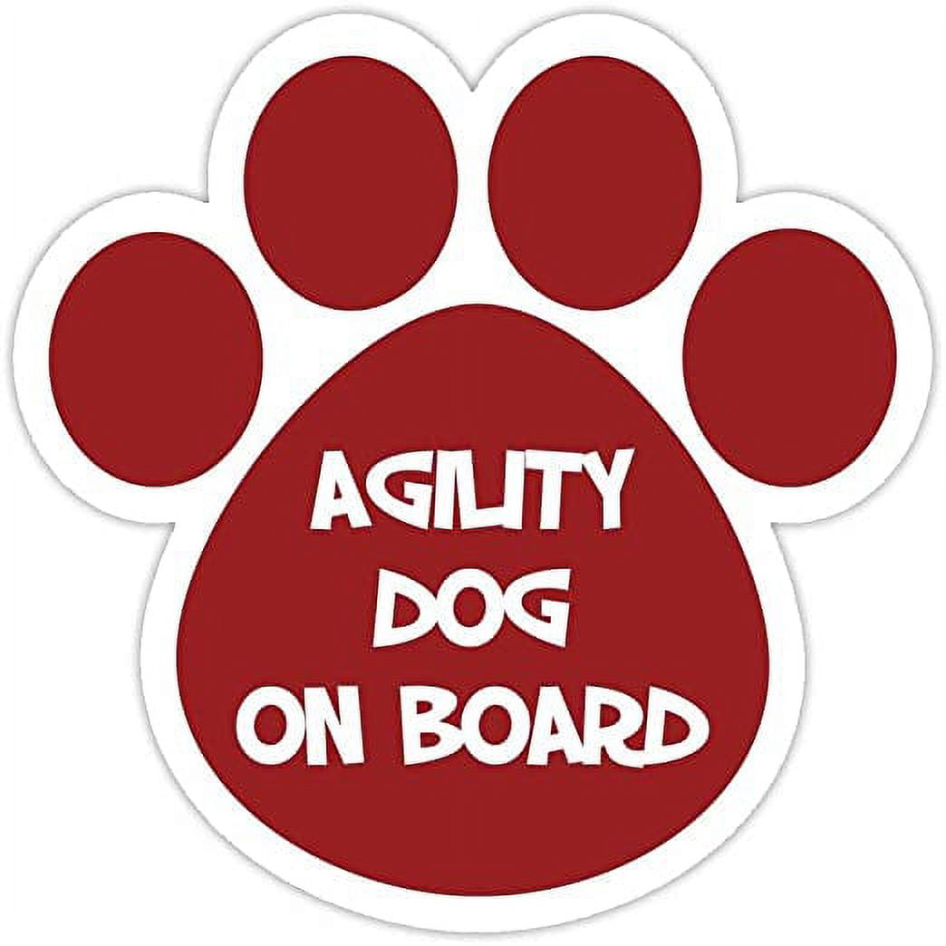 (5 Stickers Combo Deal) Dog Paw Shaped Bumper Sticker Vinyl Decal ...