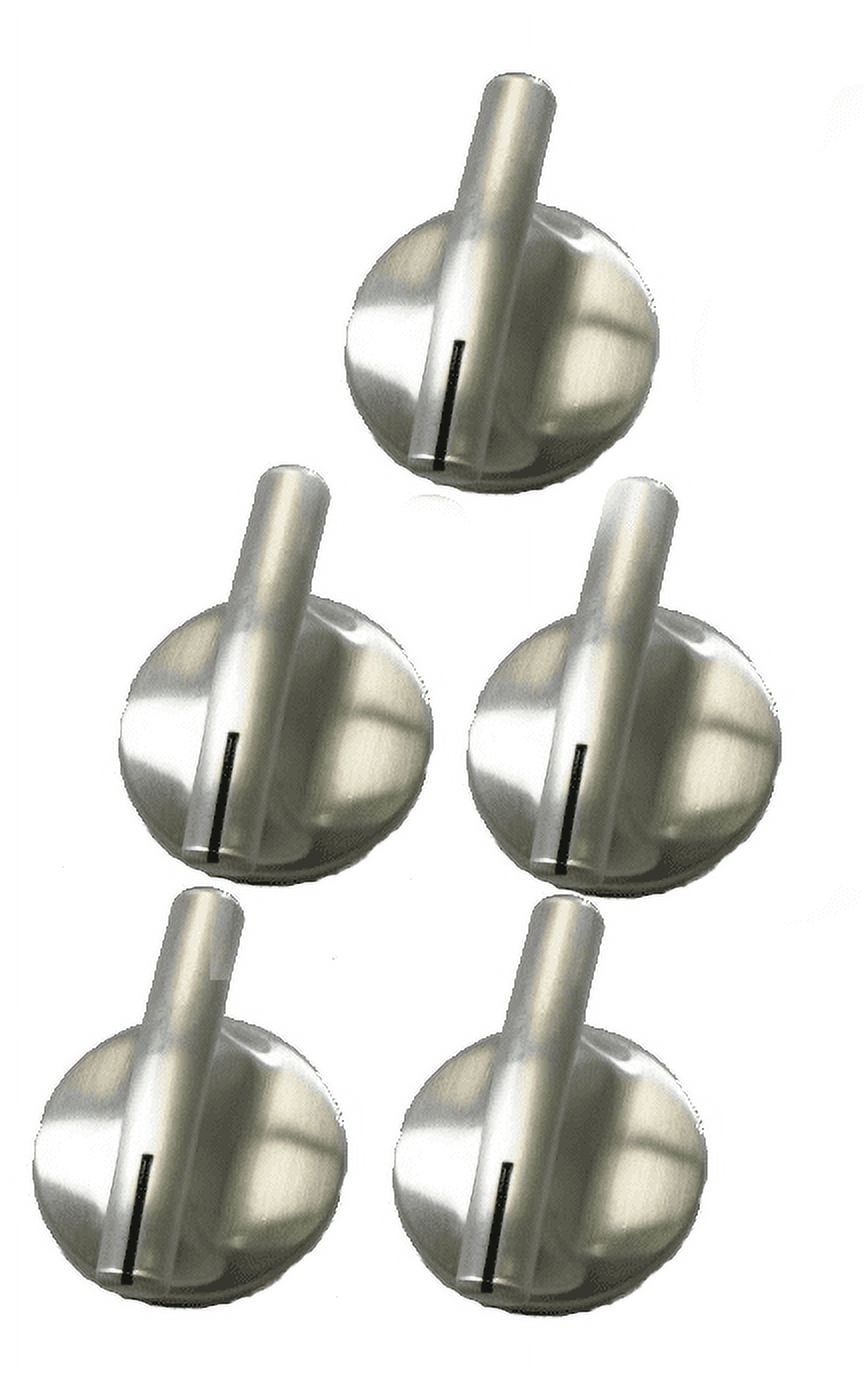 (5) Stove Burner Knob Replacement for Jenn Air 74007918 Chrome Oven ...