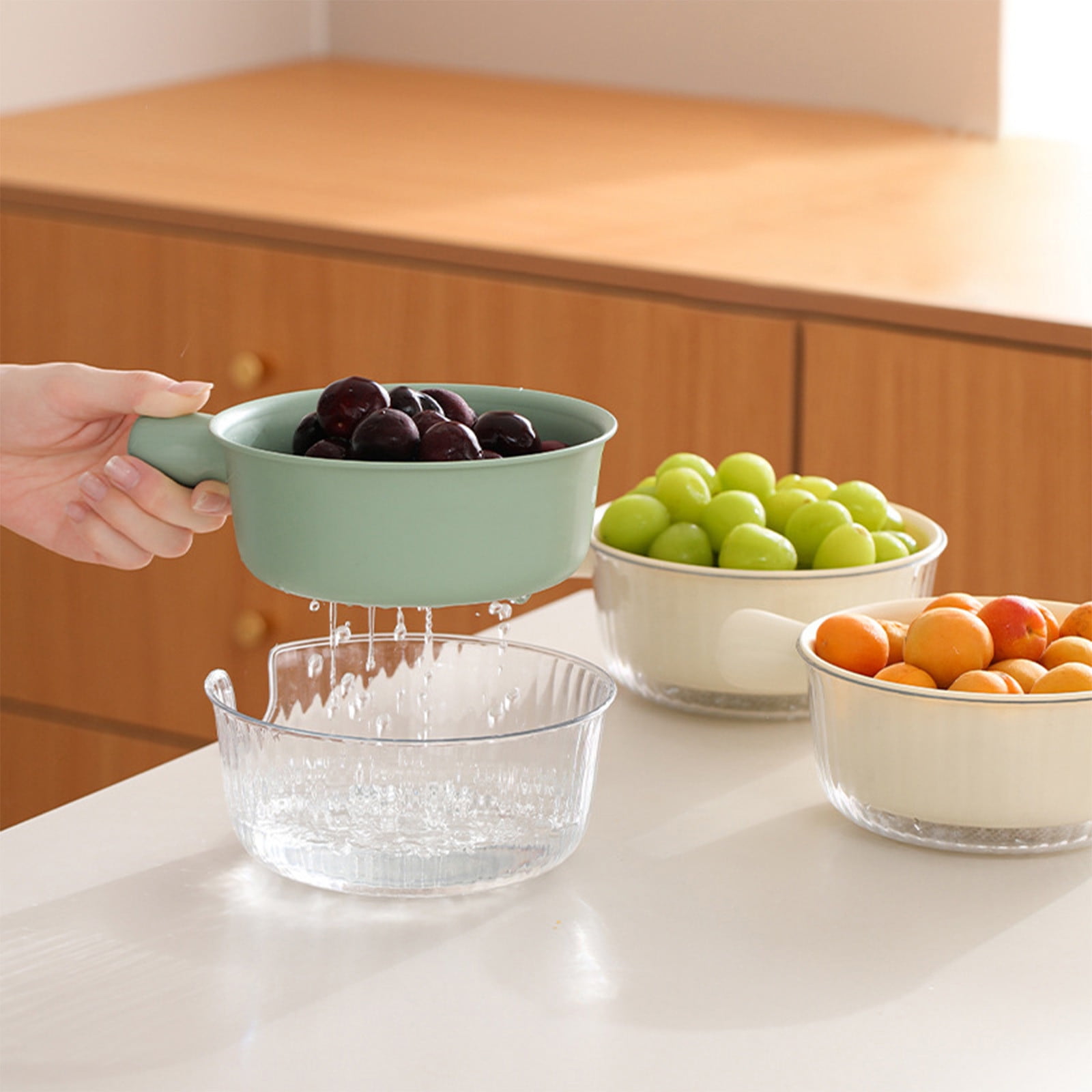 under 5, Strainer Basket, Food Prep Tool, Double Layer Design ...