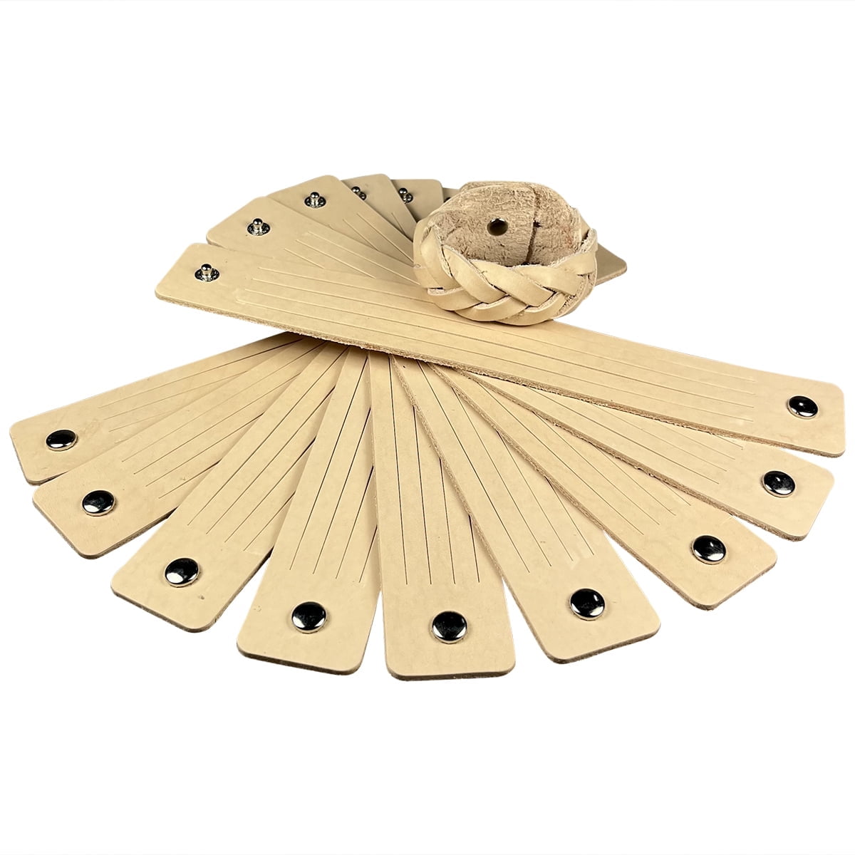 5-Strand Mystery Braid Bracelet Kit - Natural Vegtan 10 Pack - Walmart.com