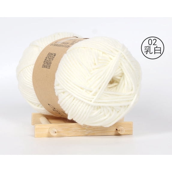 5 Strands Milk Cotton Yarn, Soft DIY Craft Yarn for Crochet Knitting ...