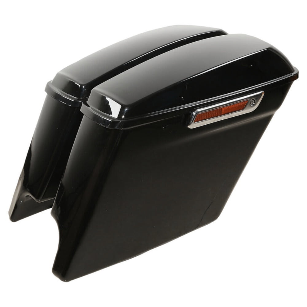 5" Stretched Extended Hard Saddle Bags For 1994-2013 Harley-Davidson ...