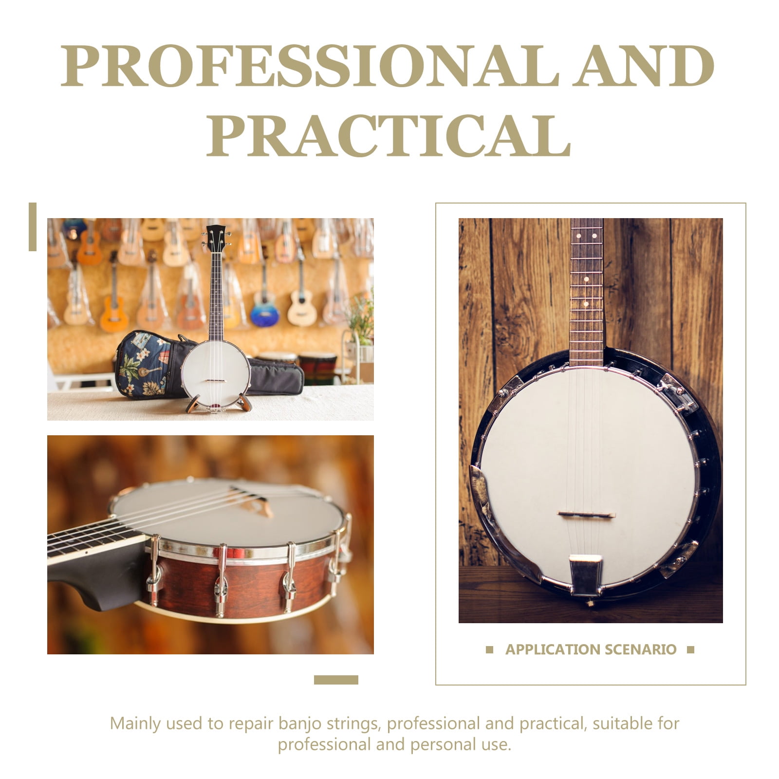 5 String Banjo Bridge 2pcs Professional Banjo Saddle Bridge Premium ...