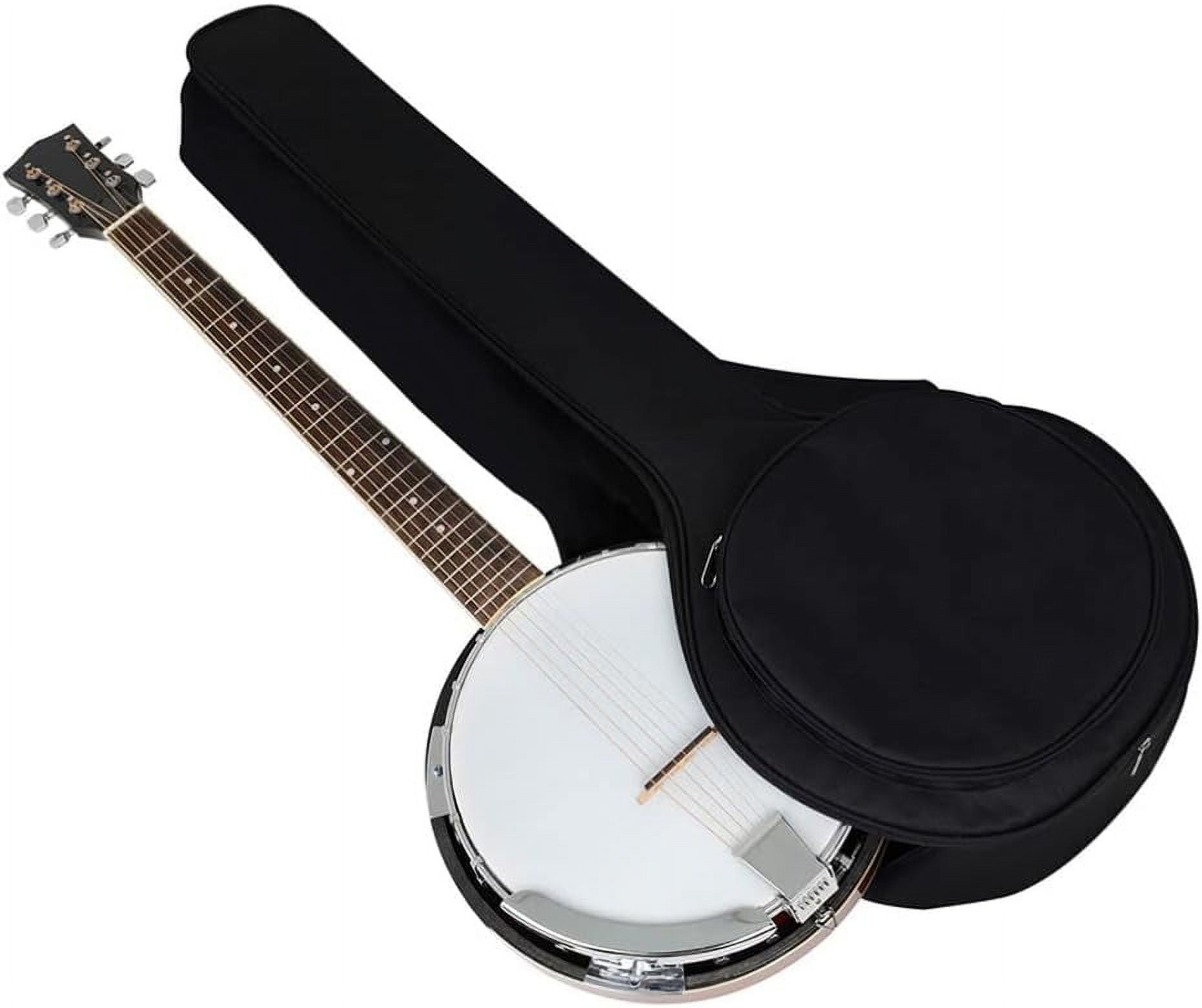 5-String Banjo Soft Gig Bag – Thick Padded Carrying Case with Dual ...