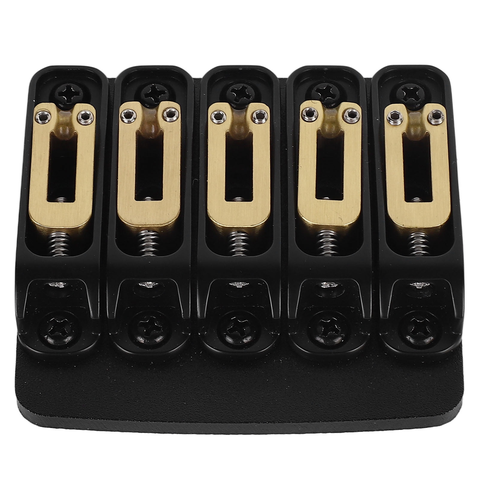 5 String Bass Bridge Black Metal High Strength Excellent Conductivity ...