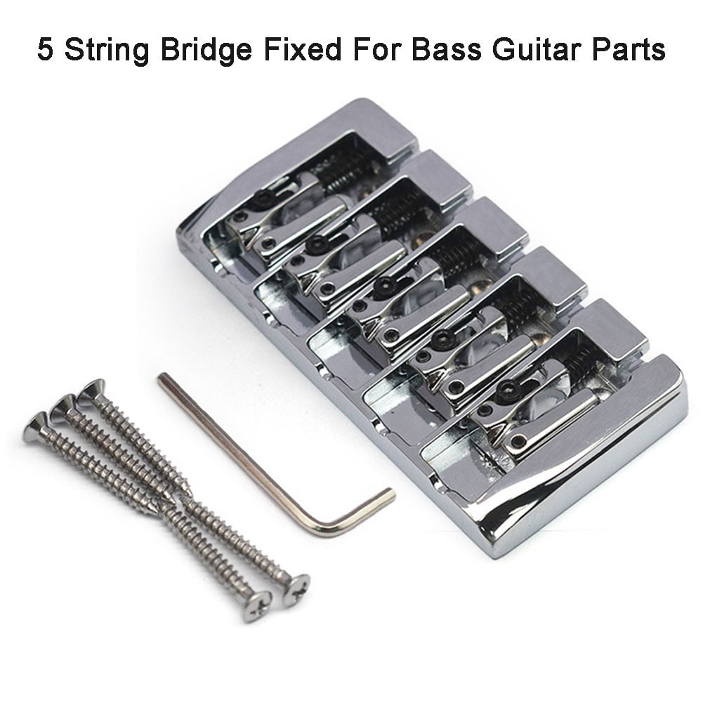 5 String Bridge Fixed Hard Tail Fixed for 5 String Bass Dual Use Guitar ...