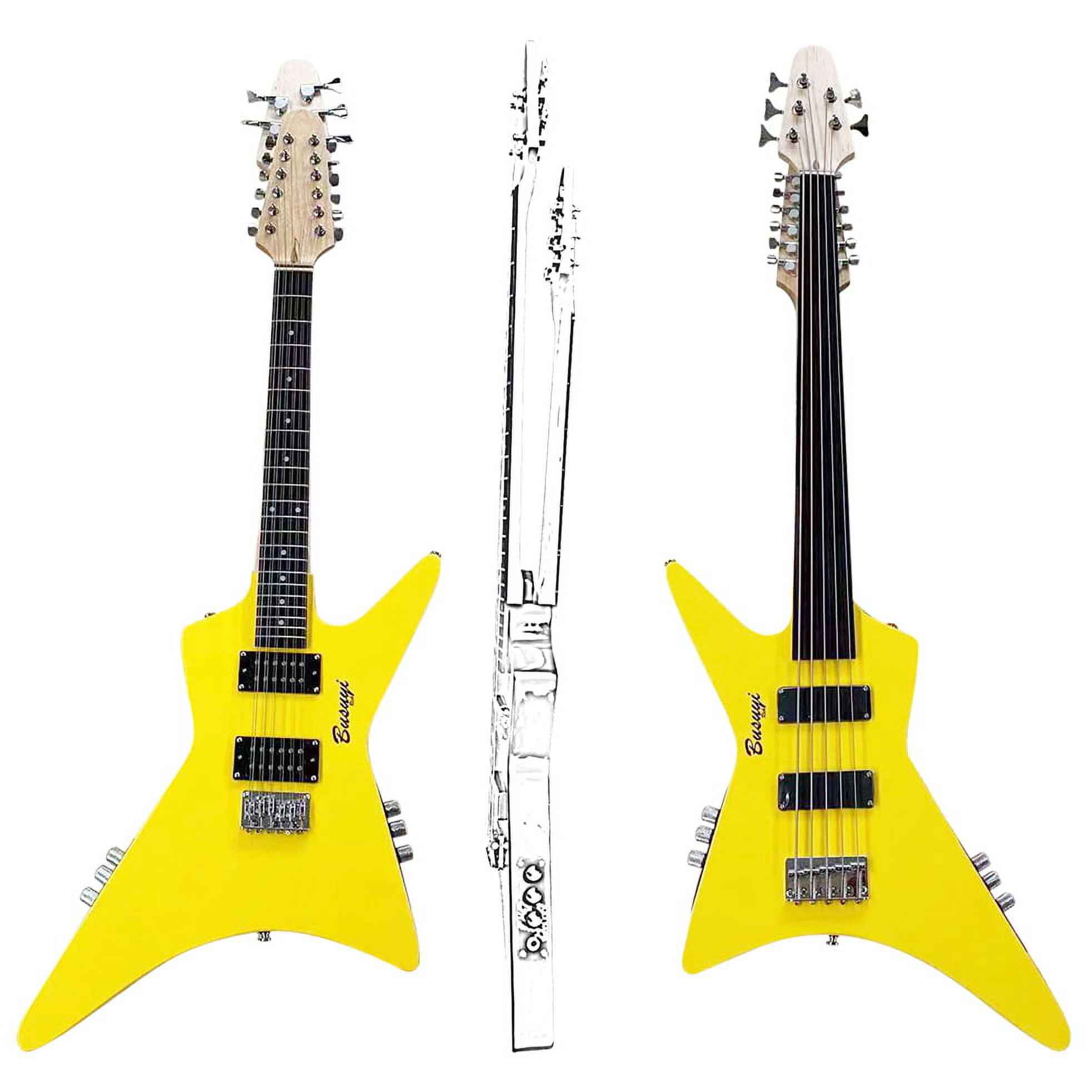 5 String Fretless bass/ 12 string guitar Busuyi Guitar - Walmart.com