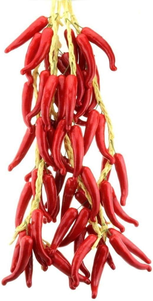 5 Strings Fake Vegetable Bunch Artificial Red Pepper Decoration for ...