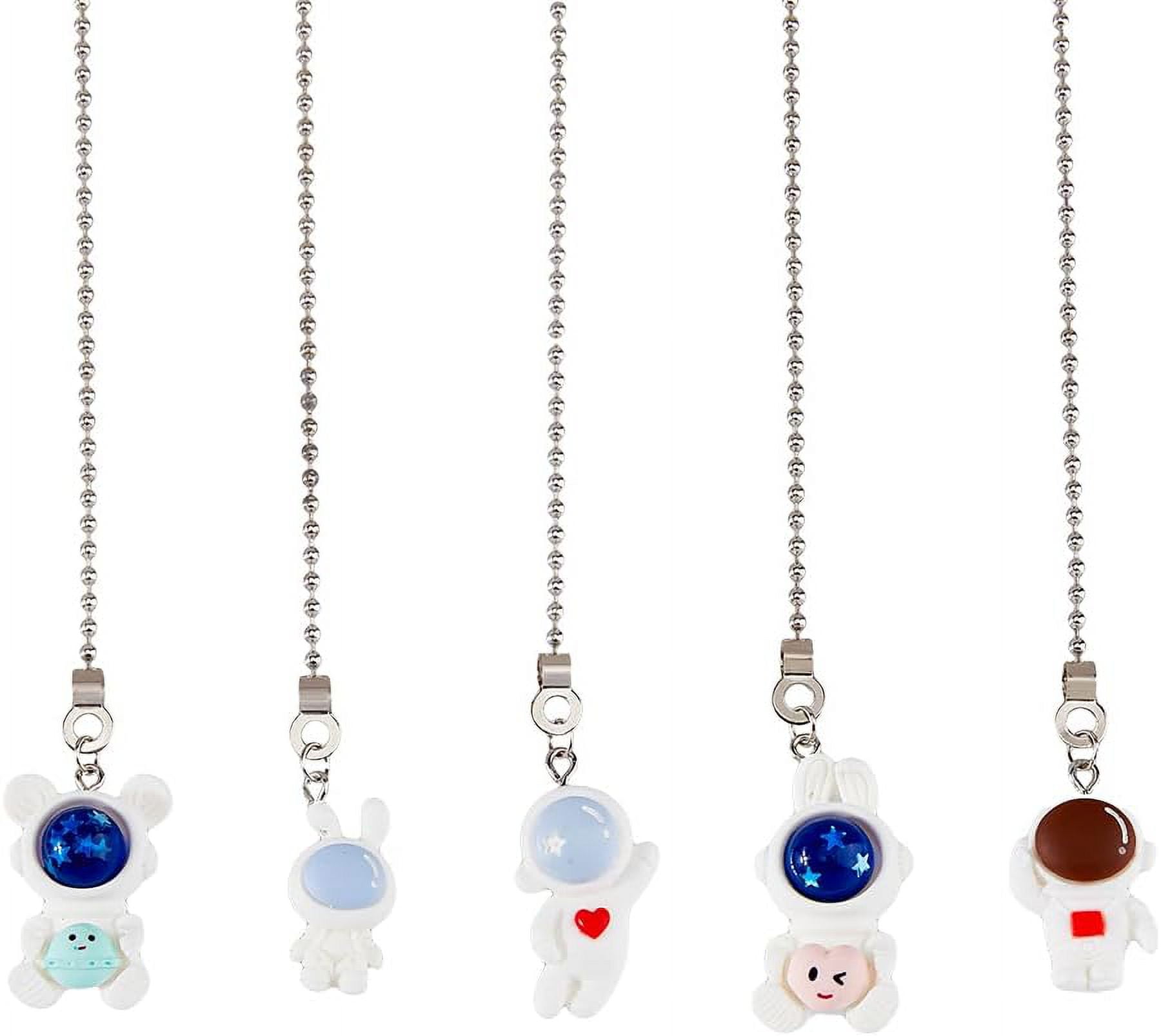 5 Style Spaceman Ceiling Fan Chain Fan Pulls Chain Extender with Ball ...