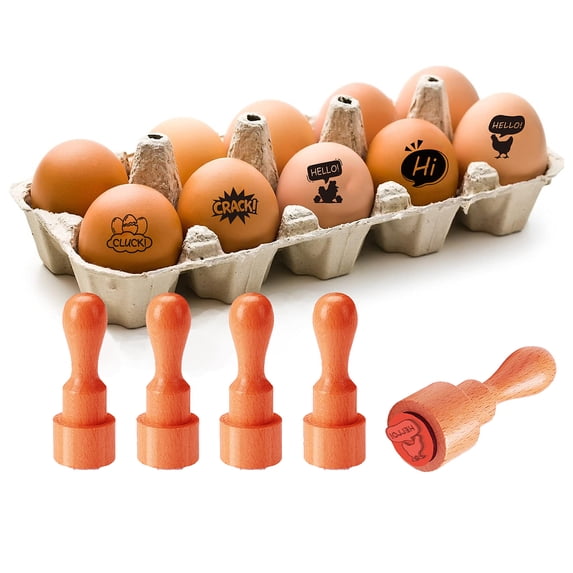 5 Styles Dialog Box Stamps Mini Wooden Label Stamp Unique Designs ...