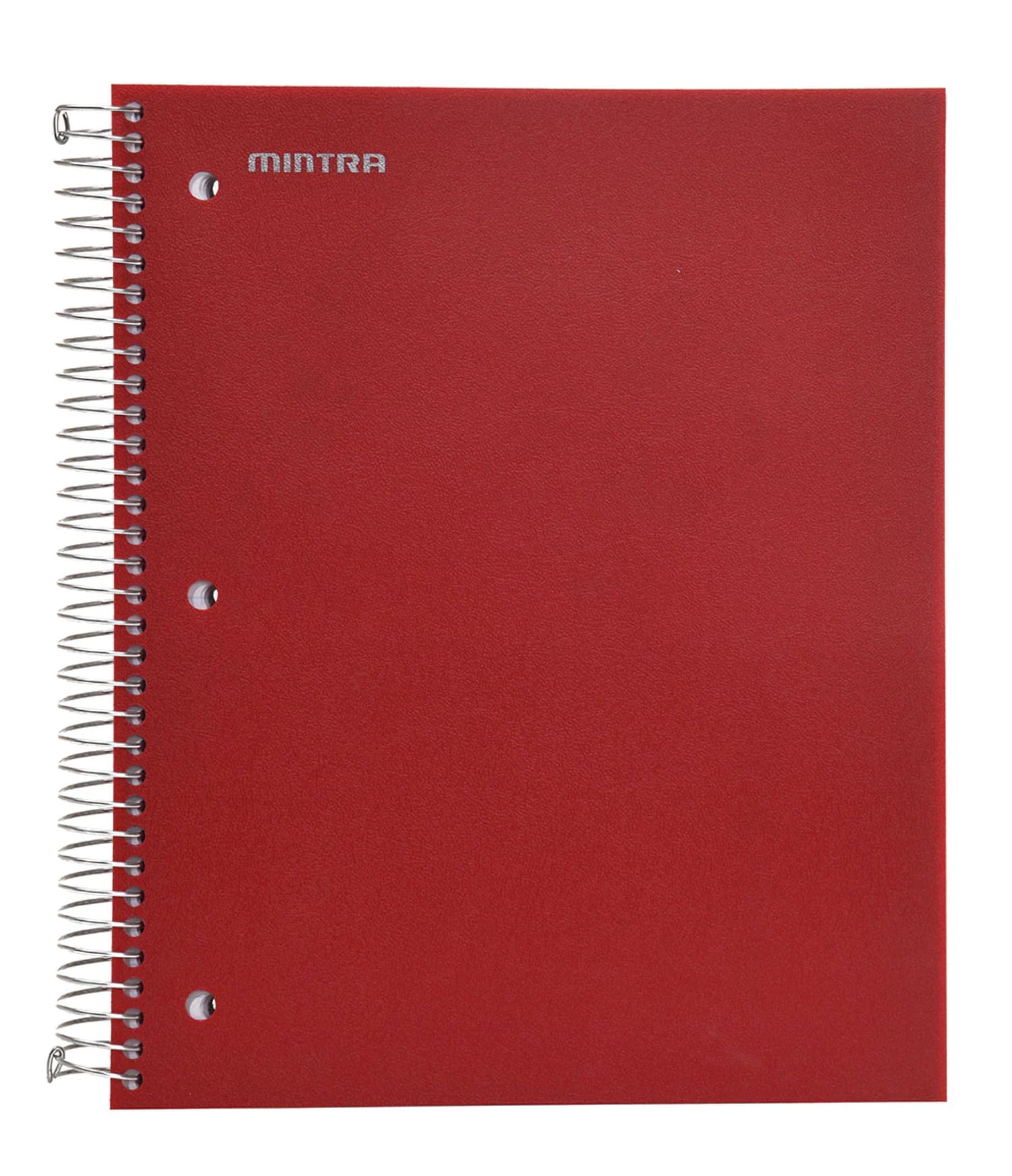 5 Subject Notebook - College Ruled - Durable Poly Cover/5 Poly Pockets ...