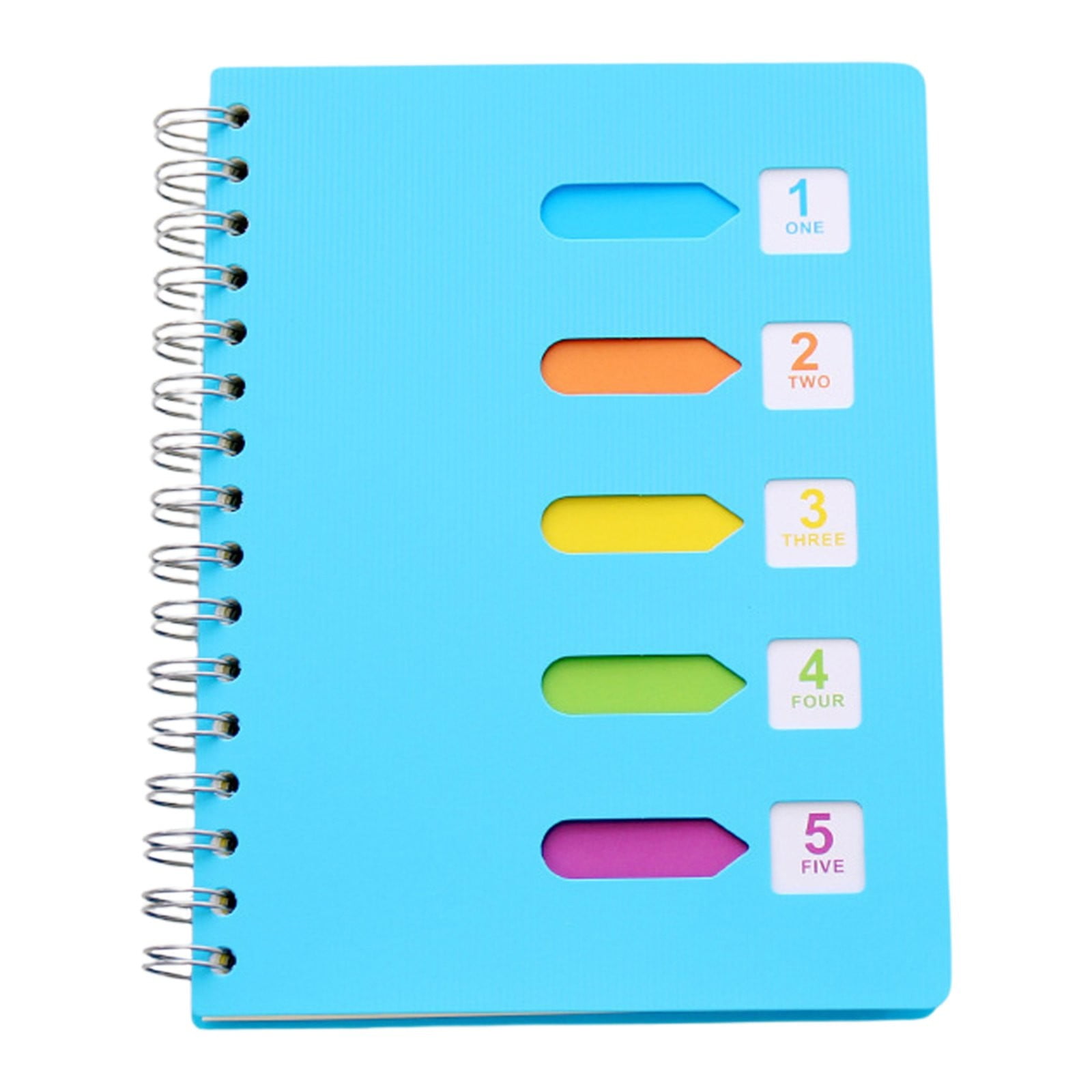 5 Subject Notebook College Ruled,Small Spiral Notebook 5x7 with ...
