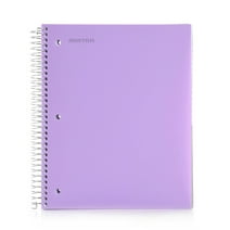Pen + Gear Poly 1-Subject Notebook, Wide Ruled, 9" x 11", 100 Sheets ...