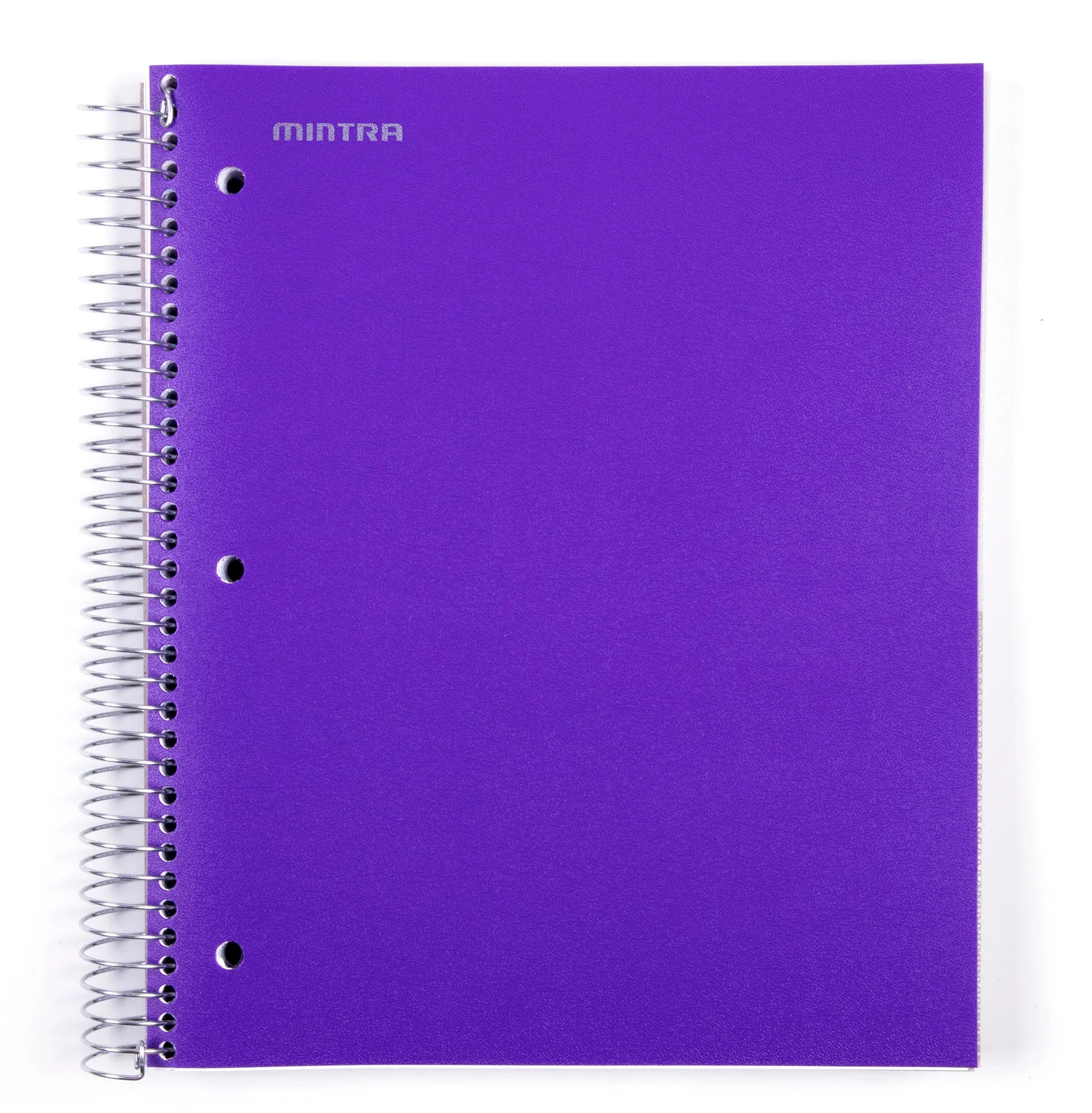 5 Subject Notebook - Wide Ruled - Durable Poly Cover/5 Poly Pockets/200 ...