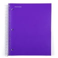 5 Subject Notebook - Wide Ruled - Durable Poly Cover/5 Poly Pockets/200 ...
