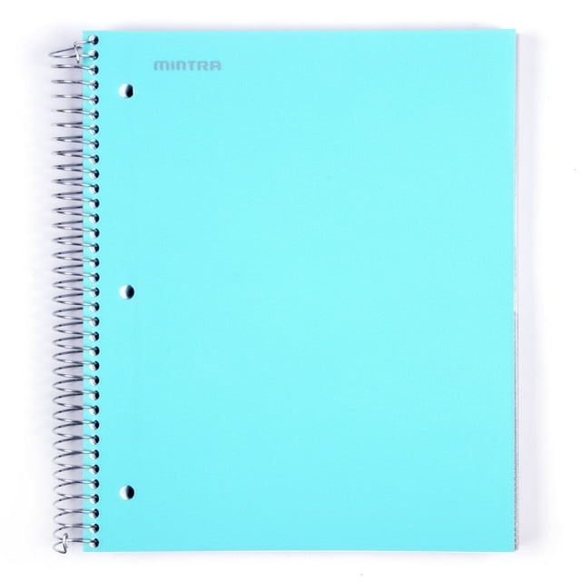 5 Subject Notebook - Wide Ruled - Durable Poly Cover/5 Poly Pockets/200 ...
