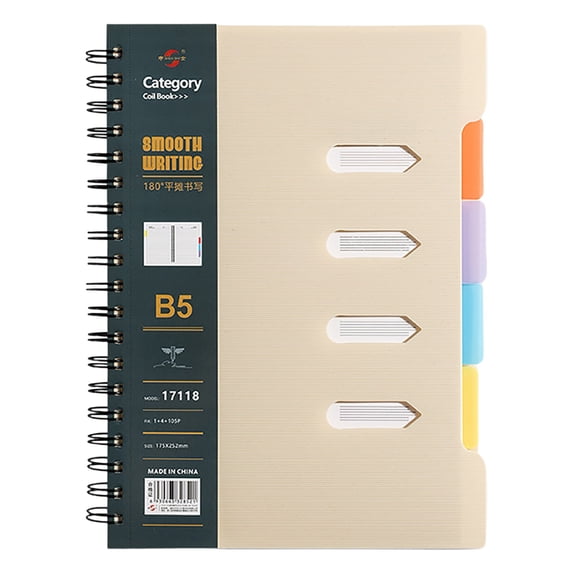 5 Subject Notebook for Work, 420 Pages Spiral Notebooks College Ruled ...