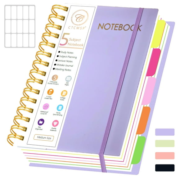 Spiral Notebooks Tabs