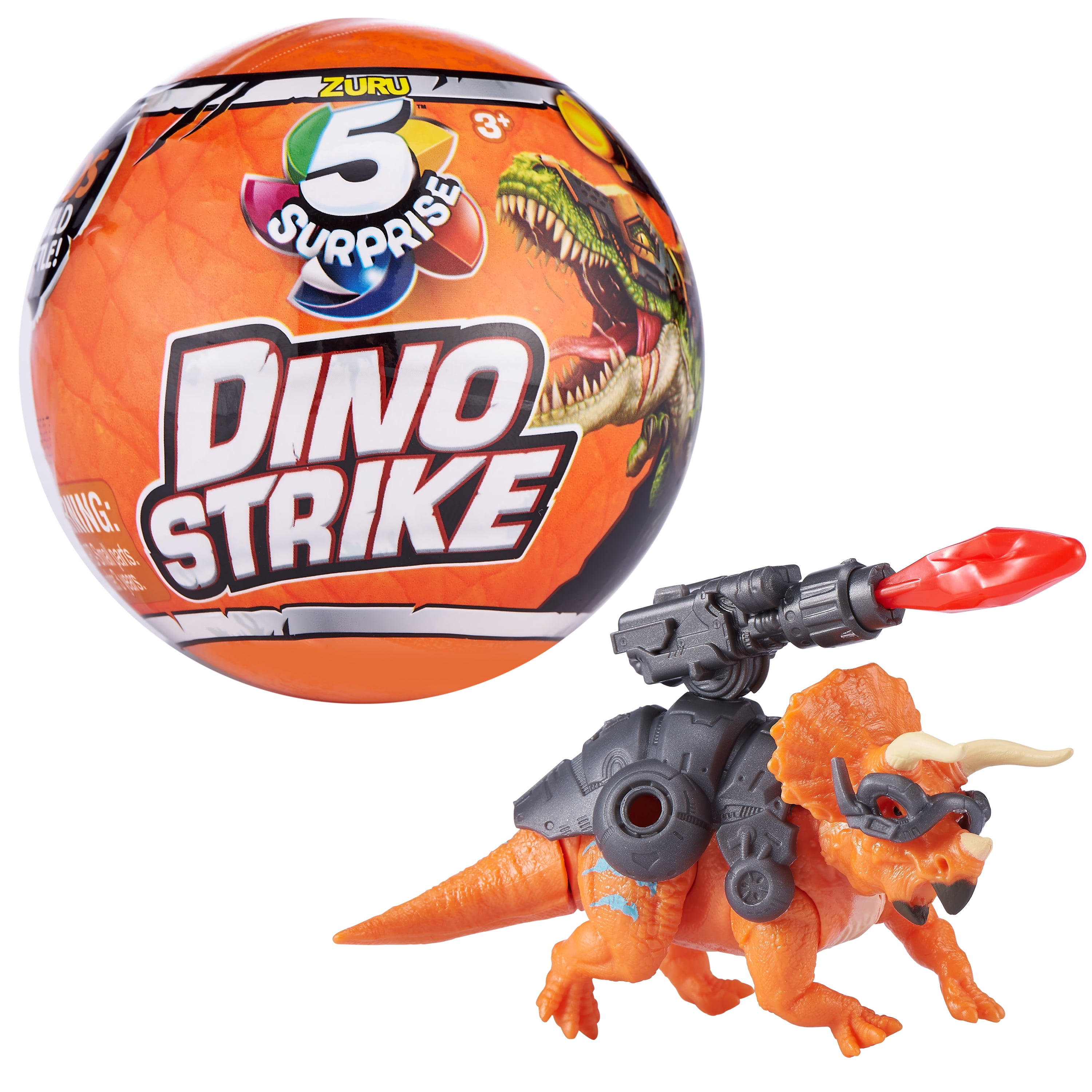 5 Surprise Dino Strike Surprise Mystery Battling Collectible Dino ...