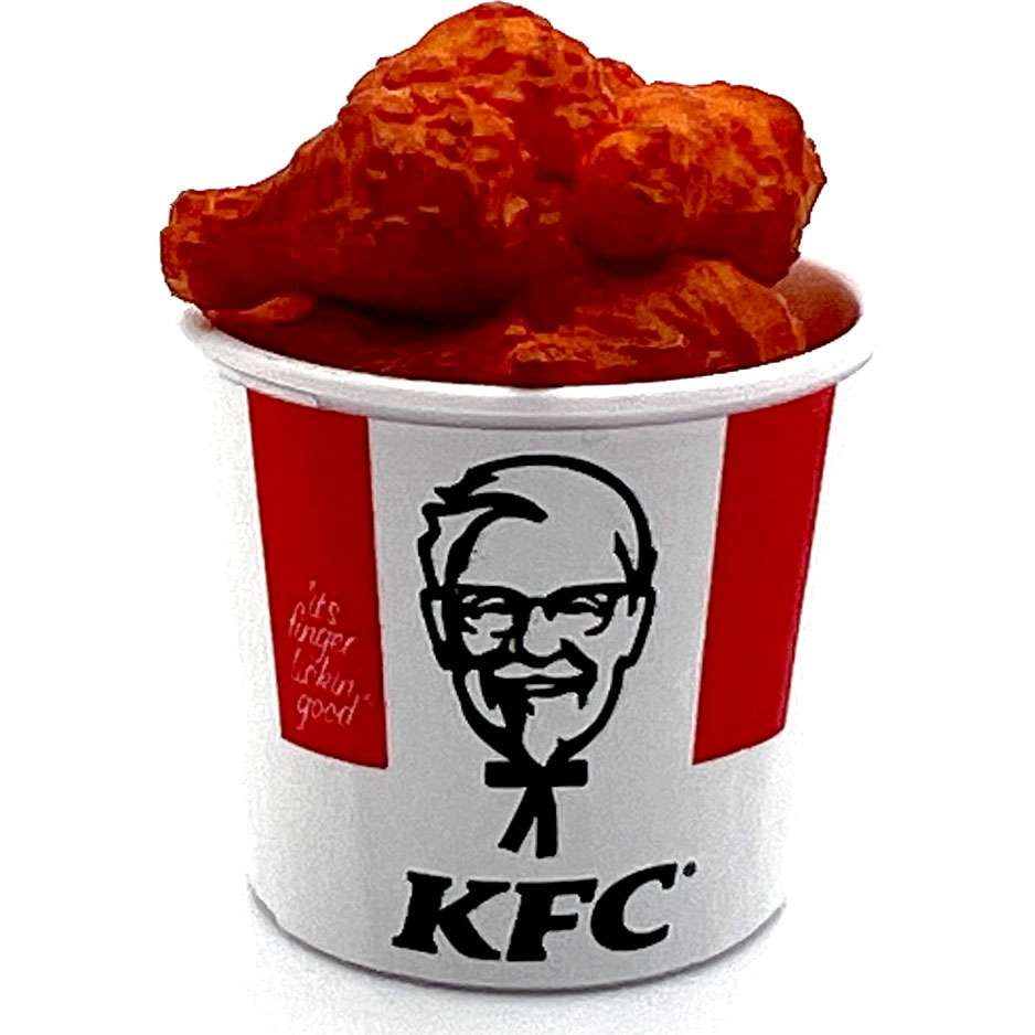 5 Surprise KFC Extra Crispy Bucket Miniature Food Toy in Protective Bag ...