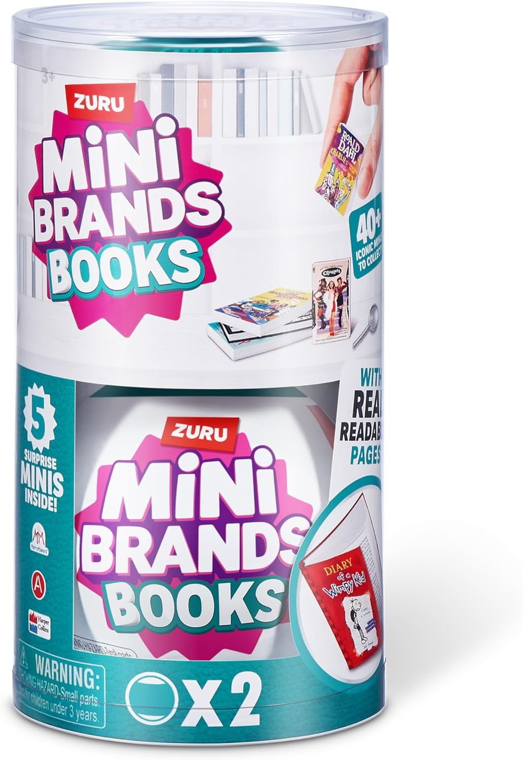 ZURU 5 Surprise Mini Brands, Books Mystery 2-Pack, Rare Collectible ...