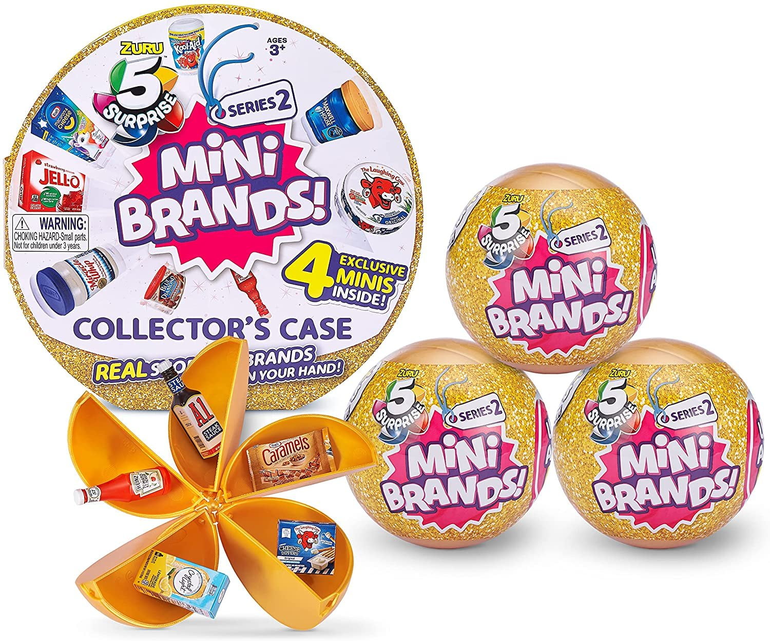 5 Surprise Mini Brands Series 2 Collector's Kit, 3 Mystery Capsules ...