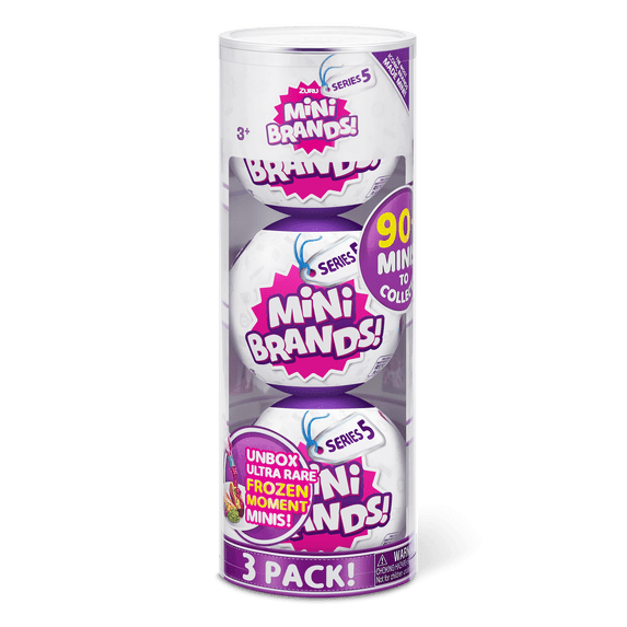 5 Surprise Mini Brands Series 5, 3 Pack Capsule Toy by ZURU for Kids ...