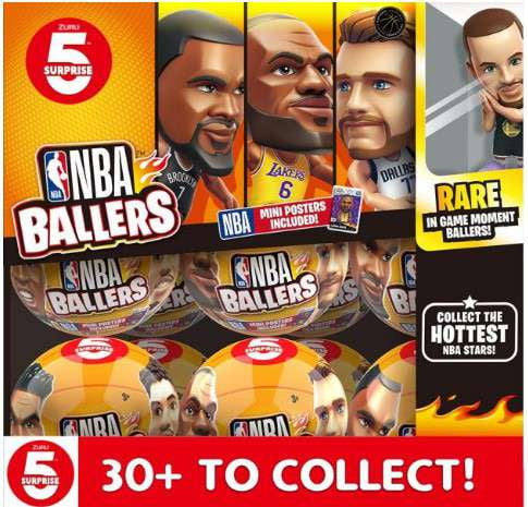 5 Surprise NBA Ballers Series 1 Mystery Box (22 Packs) - Walmart.com