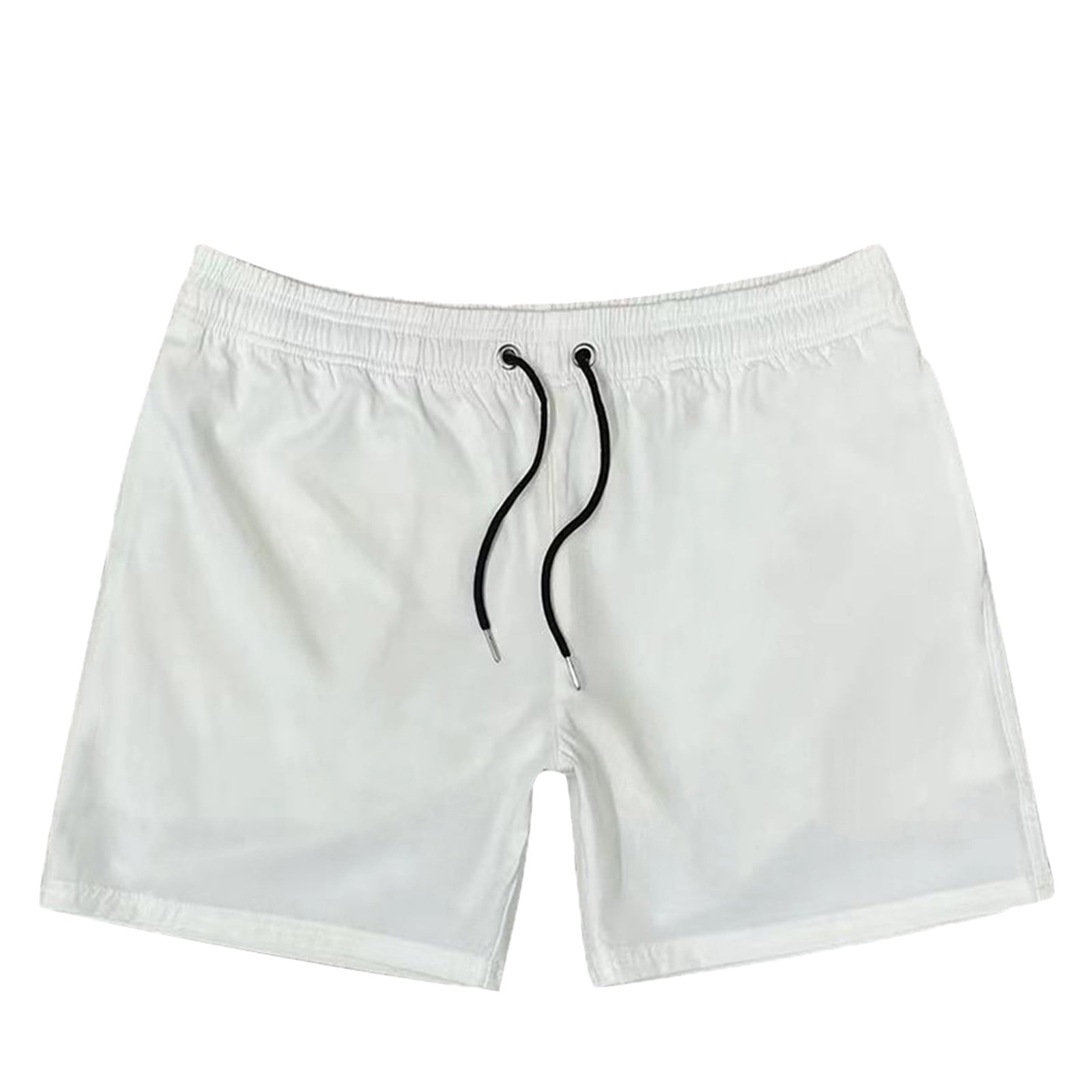 5" Swim Trunks for Men Elastic Drawstring Waist Solid Color Hawaiian ...