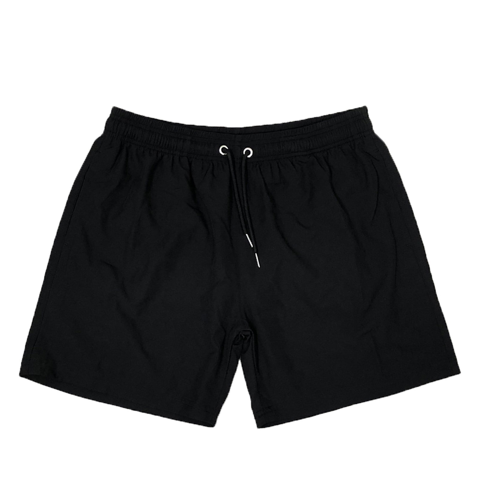 5" Swim Trunks for Men Elastic Drawstring Waist Solid Color Hawaiian ...