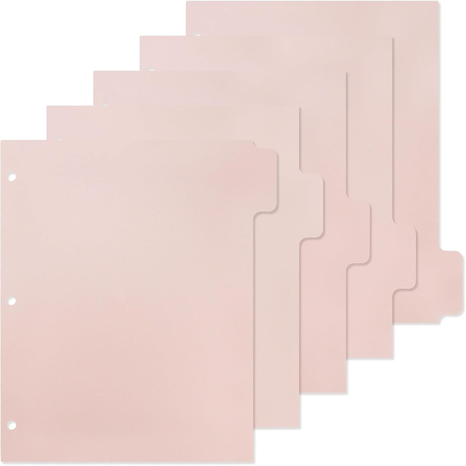 5 Tab Dividers for 3 Ring Binder, A4 Pink Binder Dividers, Aesthetic ...