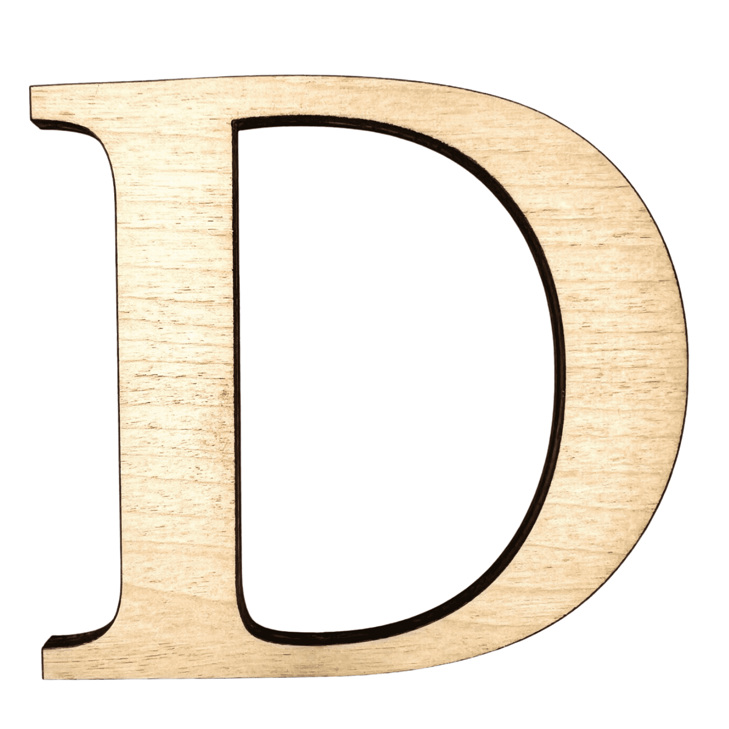 5" Tall Birch Letter D | 1/4" Thick Birch Plywood| Krafty Supply ...