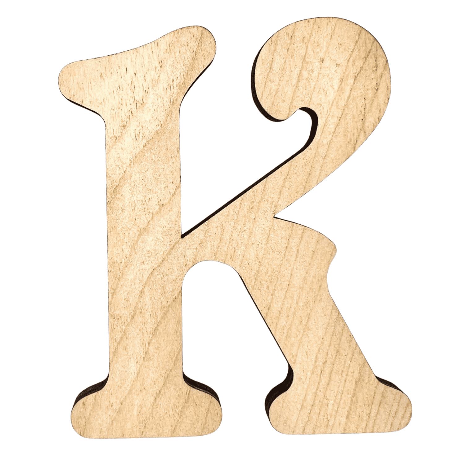 5" Tall Birch Plywood Letter K | 1/4" Thick | Krafty Supply Letters ...