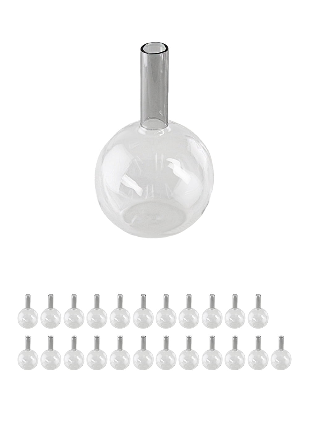 5" Tall Clear Glass Bulb Vase, Pack of 24 - Walmart.com