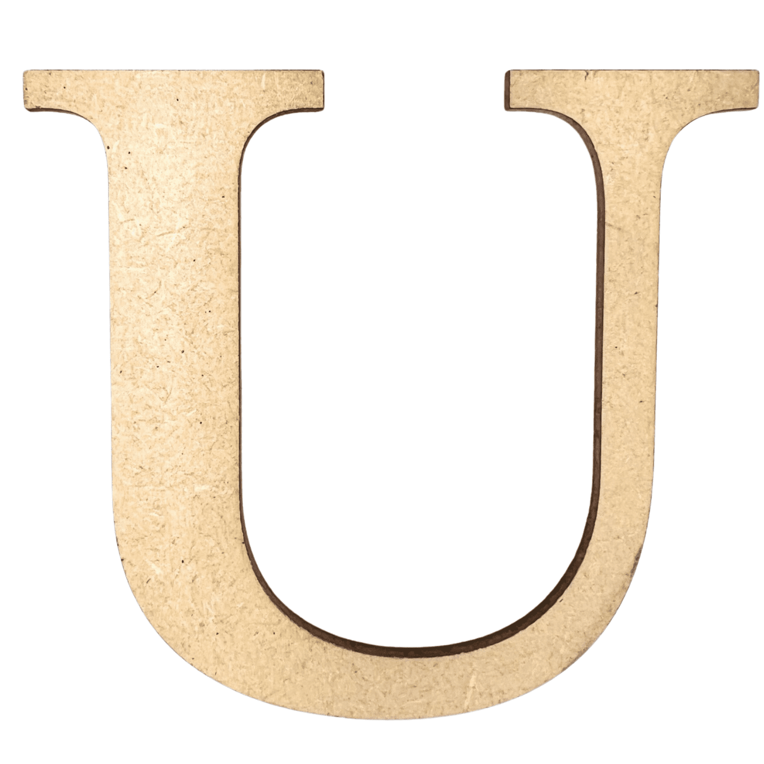 5" Tall MDF Letter U | 1/8" Thick | Krafty Supply Letters | Times ...