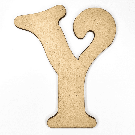 5" Tall MDF Letter Y | 1/4" Thick | Krafty Supply Letters | Beltorian ...