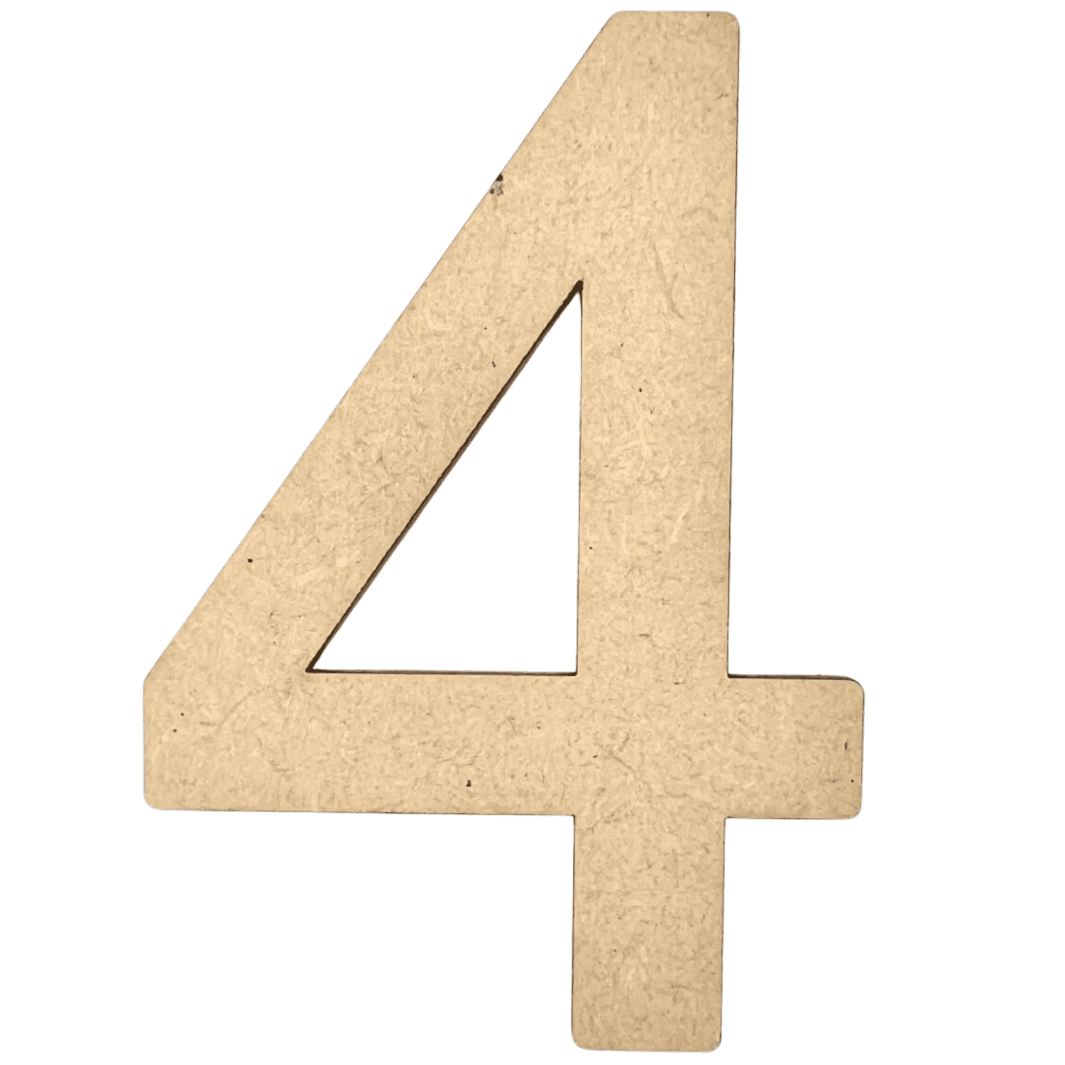 5" Tall MDF Number 4 | 1/8" Thick | Krafty Supply Letters | Arial ...