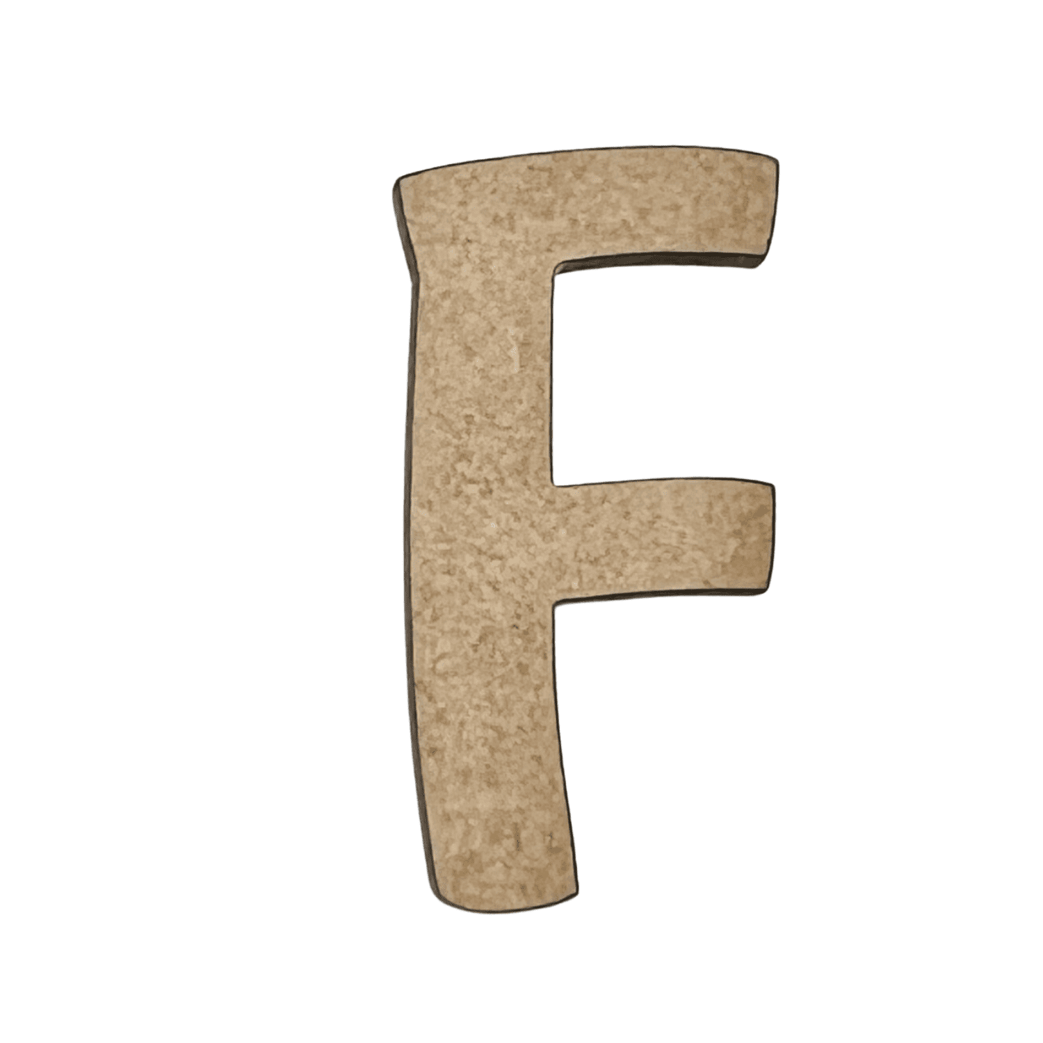 5" Tall MDF Wood Letter F | 1/8" Thick | Wood Craft Letter | American ...