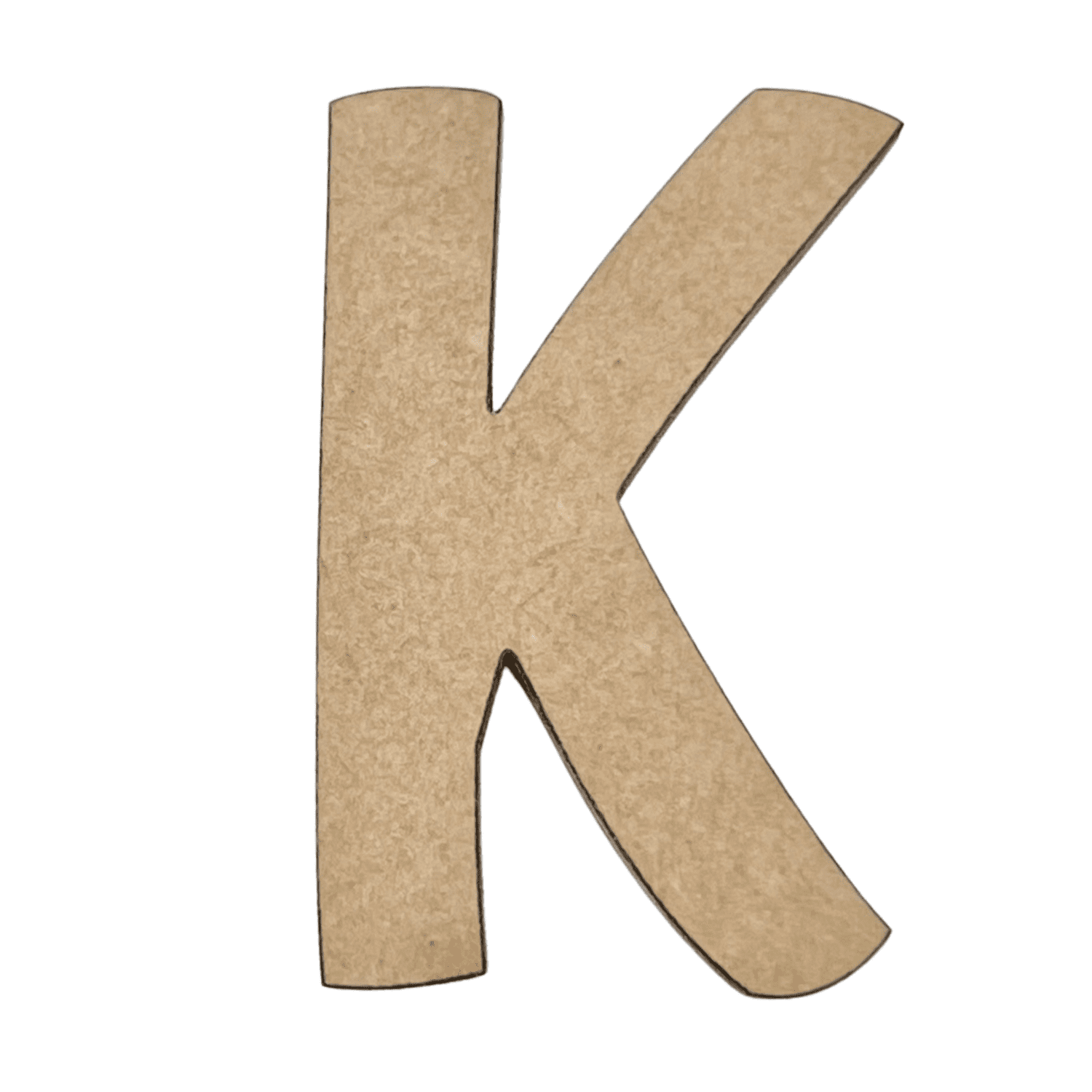 5" Tall MDF Wood Letter K | 1/8" Thick | Wood Craft Letter | American ...