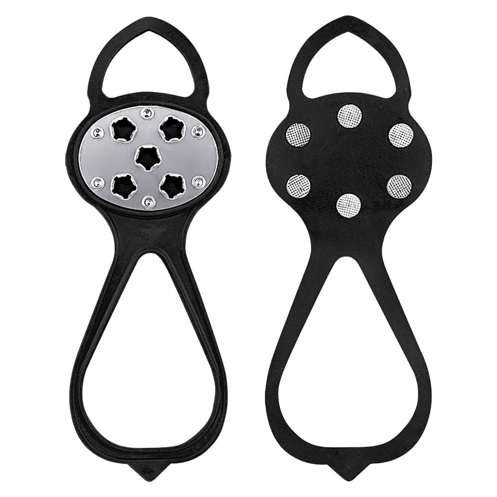 5 Teeth Snow Ice Claws Adjustable Non-slip Walking Shoe Ice Spikes ...